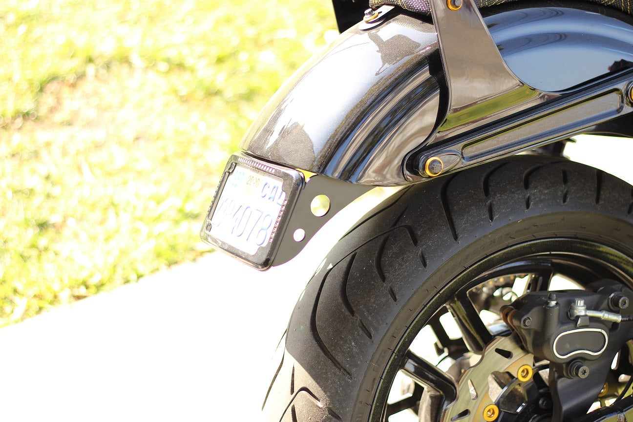 Cycle Visions Curved License Plate Mount – Harley Dyna – Imzz Elite